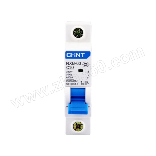 CHINT/正泰 NXB-63系列小型断路器 NXB-63 1P C10 C脱扣 额定电流10A 1个【多少钱 规格参数 图片 采购】-震坤行
